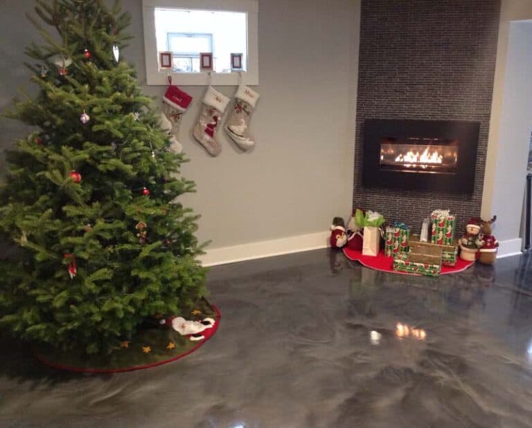 Metallic/Reflective Epoxy Flooring - Concrete Surface and Design